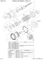 China Excavator Parts Shaft 39Q6-41180 39Q6-12121 For R260LC9S R215LC7 for sale