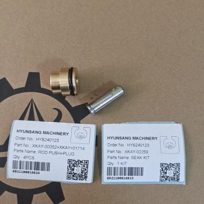 China Rod Push Plug Seal Kit XKAY-00052 XKAY-01714 XKAY-02259 For R140LC-7 R140LC9 for sale