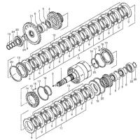 China Wheel Loader Clutch Plate 16422-52281 1642252281 For LX160-7 LX190-7 for sale