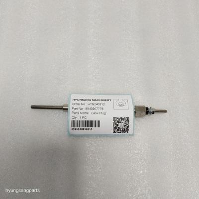 China Excavator Spare Parts Glow Plug 8943907776 For ZX250W-3 ZX270-3 ZX280L-3 for sale