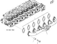 China Bolt 6732-11-5860 6732115860 6732-11-5530 6732115530 For S6D102E SAA4D107E for sale