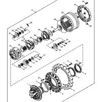 China Excavator Spare Parts Floating Seal FYB00000549 For 225DLC 230CLC for sale