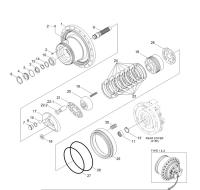 China Excavator Travel Motor Parts Friction Plate 39Q8-41351 For R290LC7A R250LC9 for sale