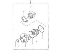 China Hyunsang Forklift Parts Turbocharger XJAF-02614 XJAF-00845 For 35DS-7E 50DS-7E for sale