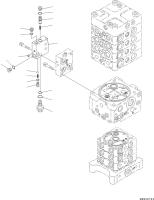 China Excavator Parts Valve 723-50-62300 7235062300 702-21-09147 7022109147 For PC130 PC138 for sale
