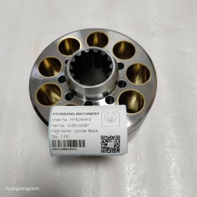 China Hyunsang Excavator Parts Cylinder Block XJBN-00067 HW210 HX220L HX220NL HX235L for sale