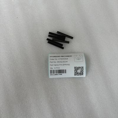 China Excavator Parts PIN-SPRING XKAQ-00241 XKAQ-00232 XKAQ-00655 For HX140L HX160L HX180L R110-7 R110-7A for sale