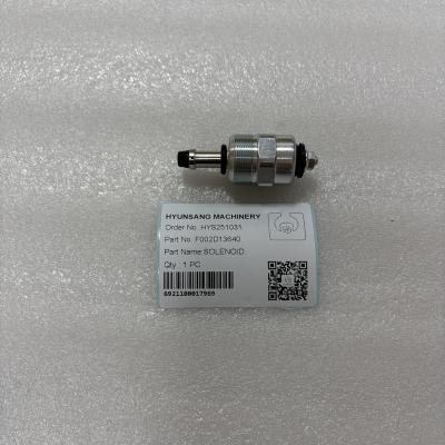 China Excavator Parts BOSCH F002D13640 0330001040 FUEL STOP SOLENOID 12v for Cummins 5.9 6B 6BT 6BTA 4BT 4BTA for sale