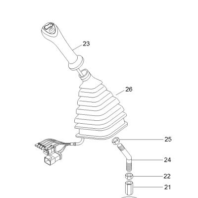 China Excavator Parts Joystick XKAY-01428 LH XKAY-01429 RH Handle Assy For R250LC9 R290LC9 for sale