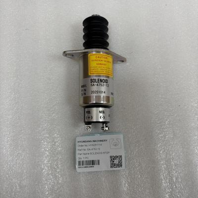 China Hyunsang Excavator Parts SOLENOID STOP SA-4752-12 for sale