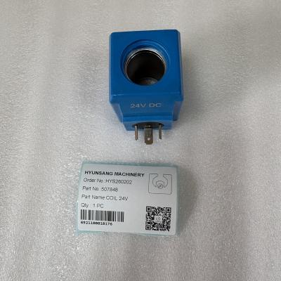 China Hyunsang Excavator Parts Solenoid Coil 507848 507847 for sale