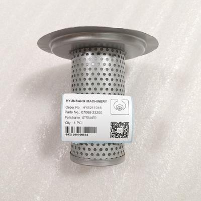 China Strainer 07069-23200 Excavator Spare Parts For PC130 for sale
