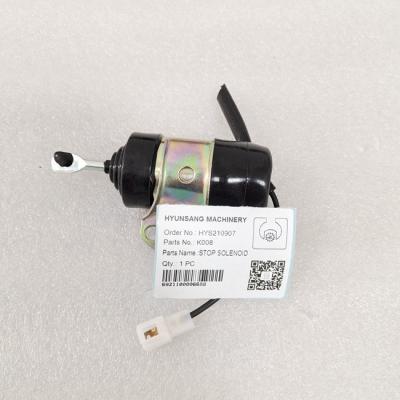 China Kubota Stop Solenoid For K008 Excavator Electrical Parts 14Y-22-35511 for sale
