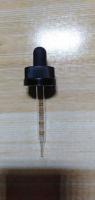 China 18/410, 20/410 black plastic  intermittent stripes  ring with  black frosted rubber tip and a pointed amber graduated pipette for sale