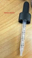 China 18/410, 20/410 black plastic  intermittent stripes  ring with  black frosted rubber tip and a pointed amber graduated pipette for sale
