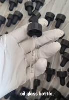 China 18/410, 20/410 black plastic  intermittent stripes  ring with  black frosted rubber tip and a pointed amber graduated pipette for sale