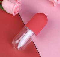 China Stock Empty Mini Cute Pill  shaped 4.5-5ml  lipgloss tubes capsule lipstick tube for cosmetic for sale