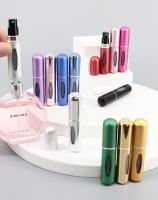 China 5ml Portable Bottom-Refill Perfume Atomizer – Leak-Proof Aluminum Travel Spray Bottle for Fragrance for sale