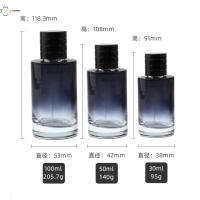 China Premium Gradient Glass Perfume Bottles with Fine Mist Sprayer (30ml, 50ml, 100ml) for sale
