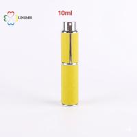 China Premium 10ml Leather Rotating Perfume Atomizer – Refillable Travel Spray Bottle for sale