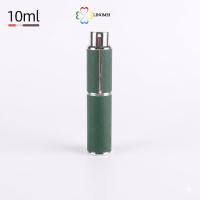 China Premium 10ml Leather Rotating Perfume Atomizer – Refillable Travel Spray Bottle for sale