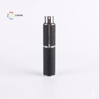 China Premium 10ml Leather Rotating Perfume Atomizer – Refillable Travel Spray Bottle for sale