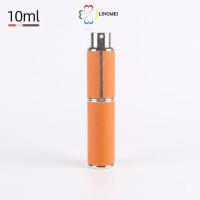 China Premium 10ml Leather Rotating Perfume Atomizer – Refillable Travel Spray Bottle for sale