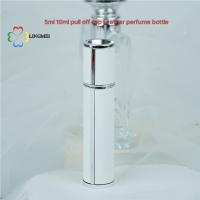 China Wholesale Premium Leather Refillable Perfume bottle| 5ml 10ml Luxury Travel Scent Spray Bottle with Pull-Off Cap for sale