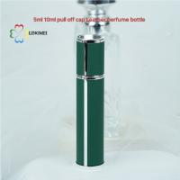 China Wholesale Premium Leather Refillable Perfume bottle| 5ml 10ml Luxury Travel Scent Spray Bottle with Pull-Off Cap for sale