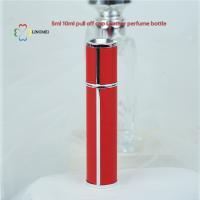 China Wholesale Premium Leather Refillable Perfume bottle| 5ml 10ml Luxury Travel Scent Spray Bottle with Pull-Off Cap for sale