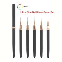 China Wholesale Premium 5-Piece Ultra-Fine Nail Art Liner Brush Set – Custom Logo & Private Label Available for sale