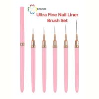 China Wholesale Premium 5-Piece Ultra-Fine Nail Art Liner Brush Set – Custom Logo & Private Label Available for sale