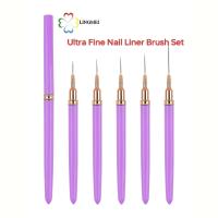 China Wholesale Premium 5-Piece Ultra-Fine Nail Art Liner Brush Set – Custom Logo & Private Label Available for sale