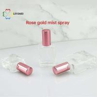 China Wholesale Flat Square Glass Perfume Atomizer Bottles | 10ml, 15ml, 30ml Empty Refillable Spray Bottles with Metallic Aluminum& Wooden Caps for sale