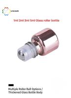 China Premium UV Electroplated Rose Gold Glass Roller Bottles | 1ml 2ml 3ml 5ml Mini Essential Oil & Perfume Vial for Travel for sale