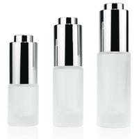 China Luxury Push-Button Dropper Glass Bottle 5ml 10ml 15ml for Essential Oils & Cosmetic Serums for sale