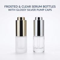 China Luxury Push-Button Dropper Glass Bottle 5ml 10ml 15ml for Essential Oils & Cosmetic Serums for sale
