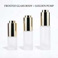 China Luxury Push-Button Dropper Glass Bottle 5ml 10ml 15ml for Essential Oils & Cosmetic Serums for sale