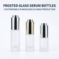 China Luxury Push-Button Dropper Glass Bottle 5ml 10ml 15ml for Essential Oils & Cosmetic Serums for sale