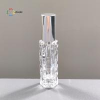 China Luxury 10ml Gourd-Textured Glass Perfume bottle with auminum mist spray – Premium Portable Travel Spray Bottle for sale
