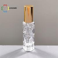 China Luxury 10ml Gourd-Textured Glass Perfume bottle with auminum mist spray – Premium Portable Travel Spray Bottle for sale