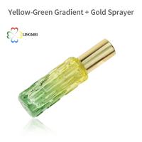 China Luxury 10ml Gourd-Textured Glass Perfume bottle with auminum mist spray – Premium Portable Travel Spray Bottle for sale