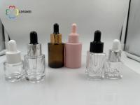China 5ml 10ml 15ml 20ml 30ml 50ml 100ml Square and Round Glass Dropper Bottles Cosmetic Serum Essential Oil Packaging Wholesale for sale