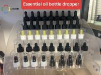 China Wholesale Custom Dropper Caps 18/410 20/410 for Essential Oil Bottles | Bulk Cosmetic Glass Bottle Pipettes with Bamboo Aluminum Plastic ring & Longer Rubber Supplier for sale