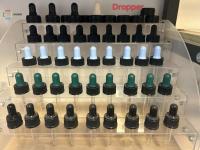 China Wholesale Custom Dropper Caps 18/410 20/410 for Essential Oil Bottles | Bulk Cosmetic Glass Bottle Pipettes with Bamboo Aluminum Plastic ring & Longer Rubber Supplier for sale