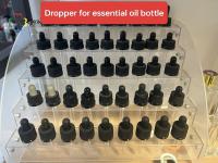 China Wholesale Custom Dropper Caps 18/410 20/410 for Essential Oil Bottles | Bulk Cosmetic Glass Bottle Pipettes with Bamboo Aluminum Plastic ring & Longer Rubber Supplier for sale