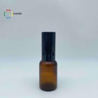 China Wholesale Amber Glass Spray Bottle 5ml, 10ml, 15ml, 20ml, 30ml, 50ml, 100ml and Cosmetic Lotion Pump Bottles with 18mm neck Bird Mouth Pump for Essential Oils and Serums for sale