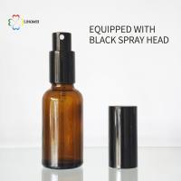 China Wholesale Amber Glass Spray Bottle 5ml, 10ml, 15ml, 20ml, 30ml, 50ml, 100ml and Cosmetic Lotion Pump Bottles with 18mm neck Bird Mouth Pump for Essential Oils and Serums for sale