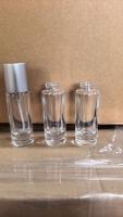 China New Mould 10ml 15ml Pressing Type Crimp Neck Thick Glass Perfume Bottle with Fine aluminum Mist Sprayer and Cap Full Set Wholesale Luxury Empty Fragrance Spray Bottle for sale
