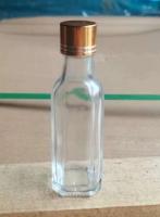 China 30ml glass bottle and aluminum gold cap  for Vitamin liquid or oil with silk print or hot stamping for sale